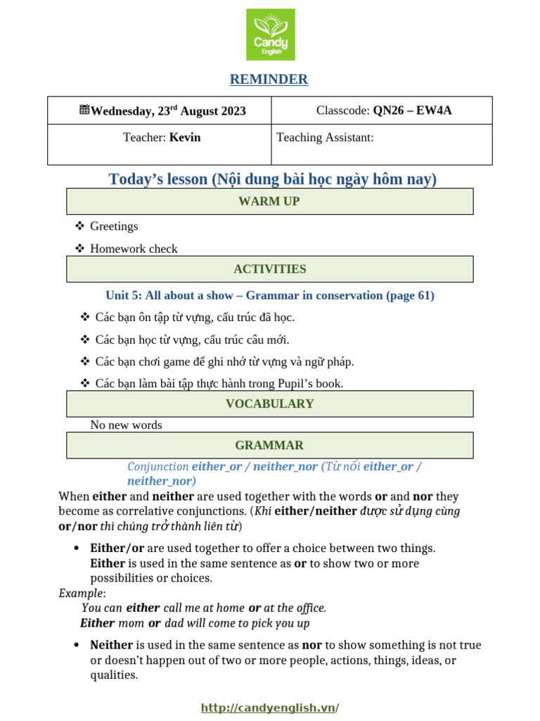 EW4 Unit 5 Grammar in Conservation | PDF