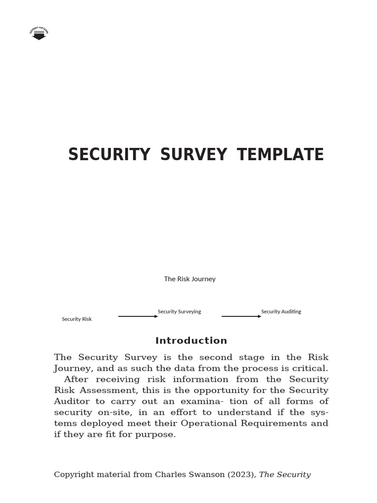 B. Security Survey Template | PDF | Access Control