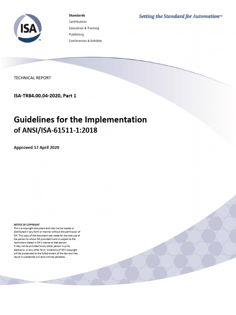 Isa-Tr84 00 04 | PDF | Reliability Engineering | Standardization