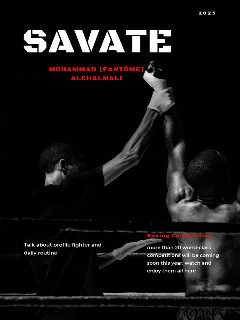 Savate Fighter Mohammad Alchamali's Routine | PDF