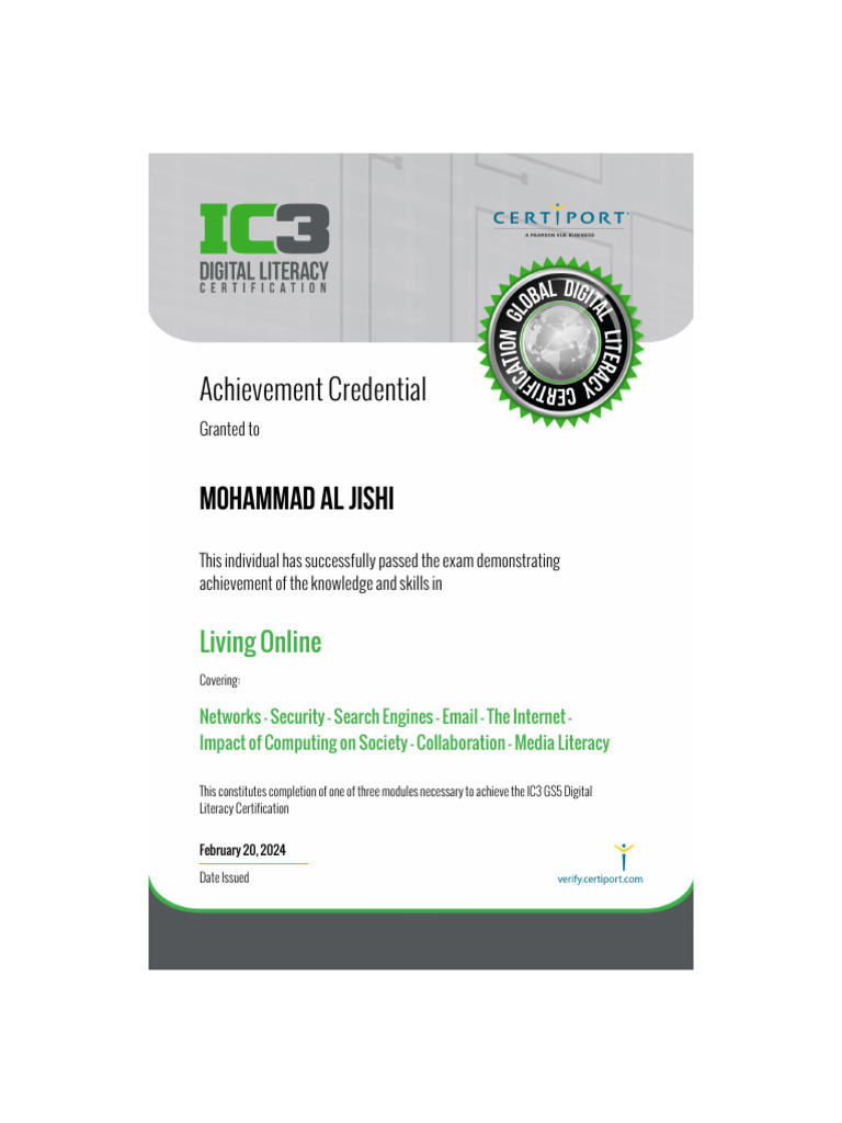 IC3 Living Online Global Standard 5 | PDF