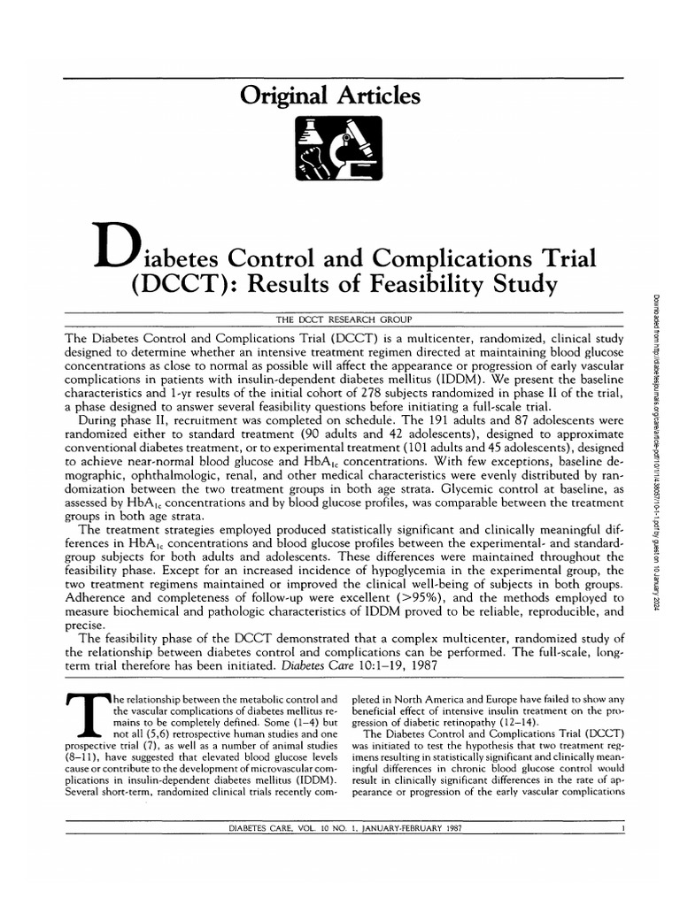 Diabetes Control and Complications Trial (DCCT) - Results of ...