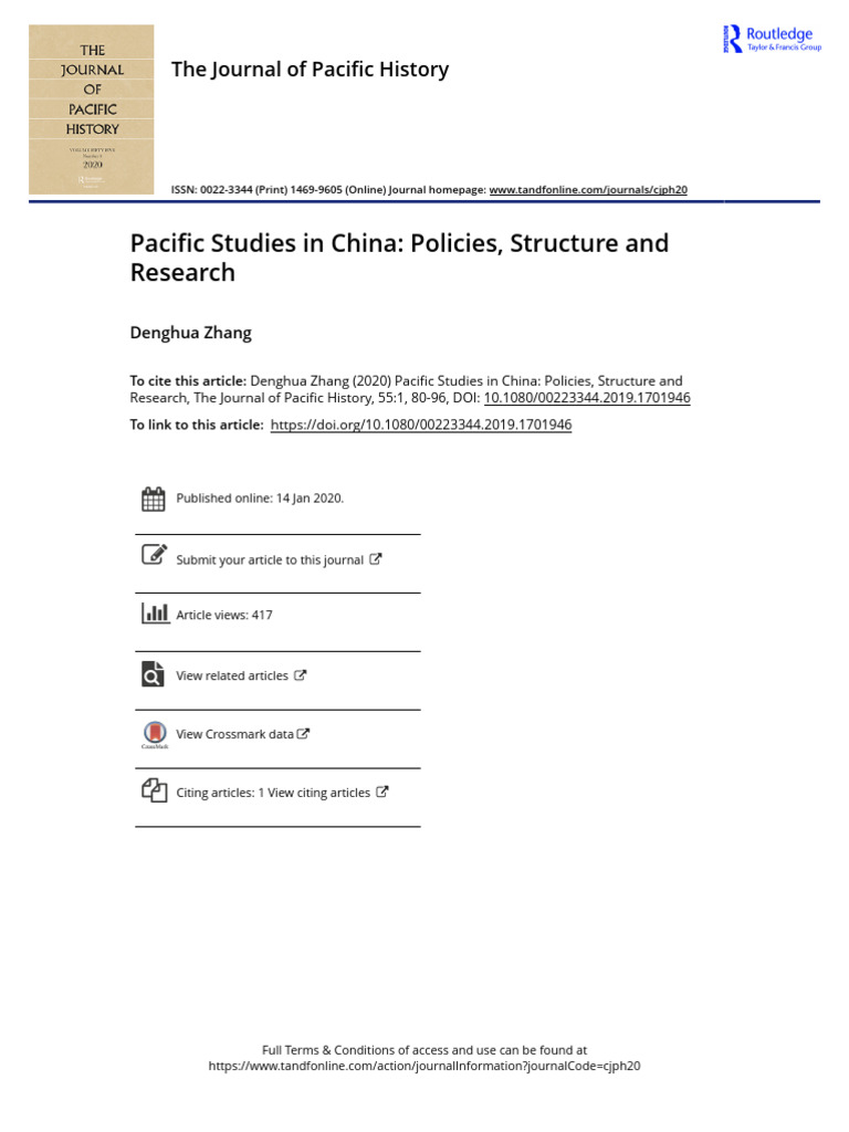 Pacific Studies in China Policies Structure and Research | PDF | China ...