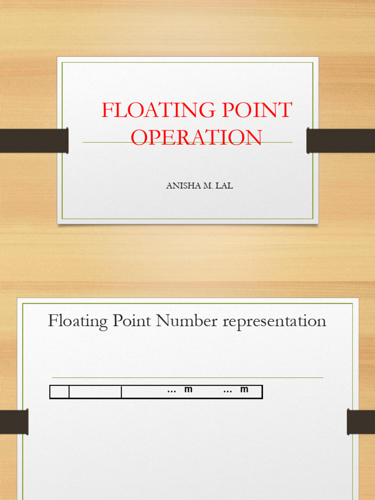10-Floating Point Arithmetic-24-01-2024 | PDF | Mathematics | Numbers
