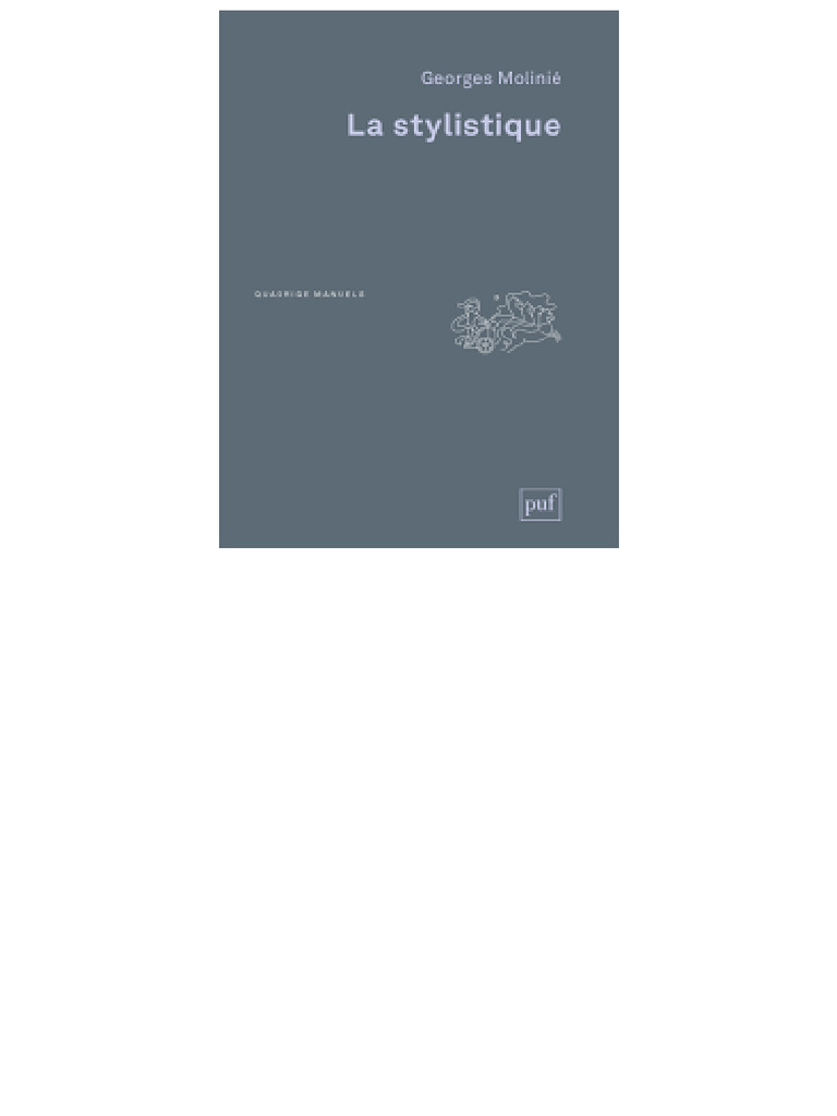 La Stylistique de Georges Molinié | PDF