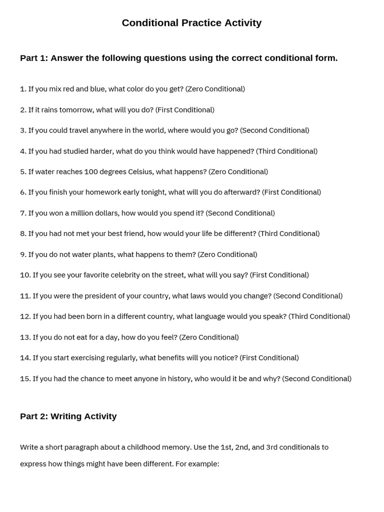 Conditional Practice Activity - PDF 20240909 134139 0000 | PDF