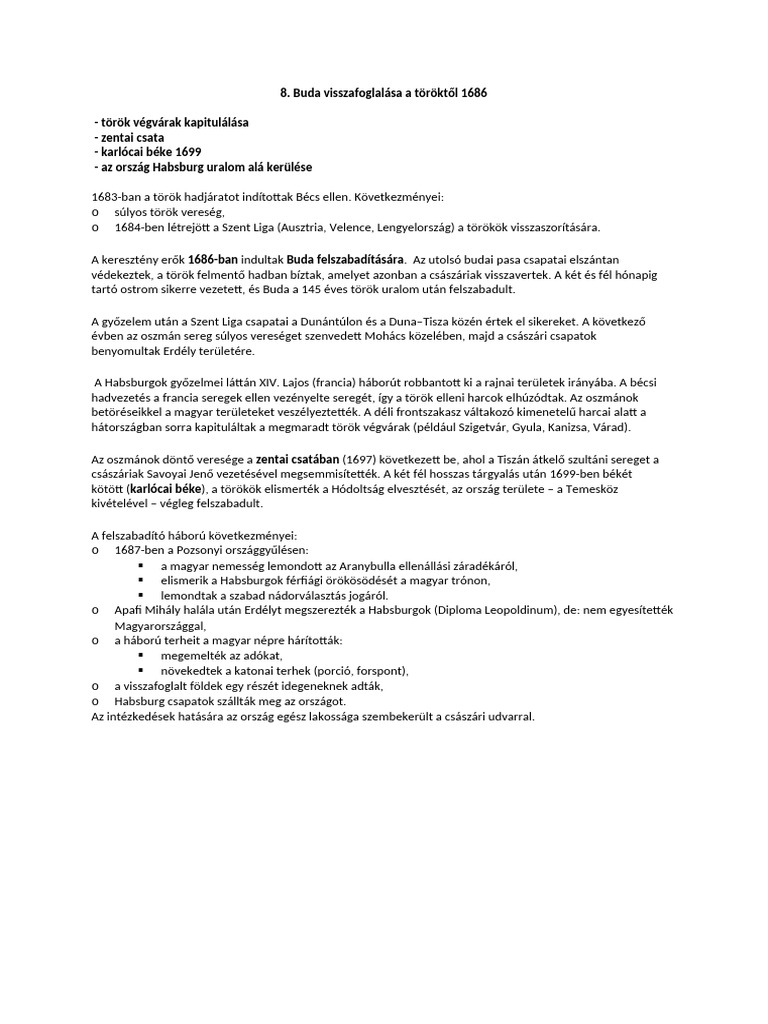 Buda visszafoglalása | PDF