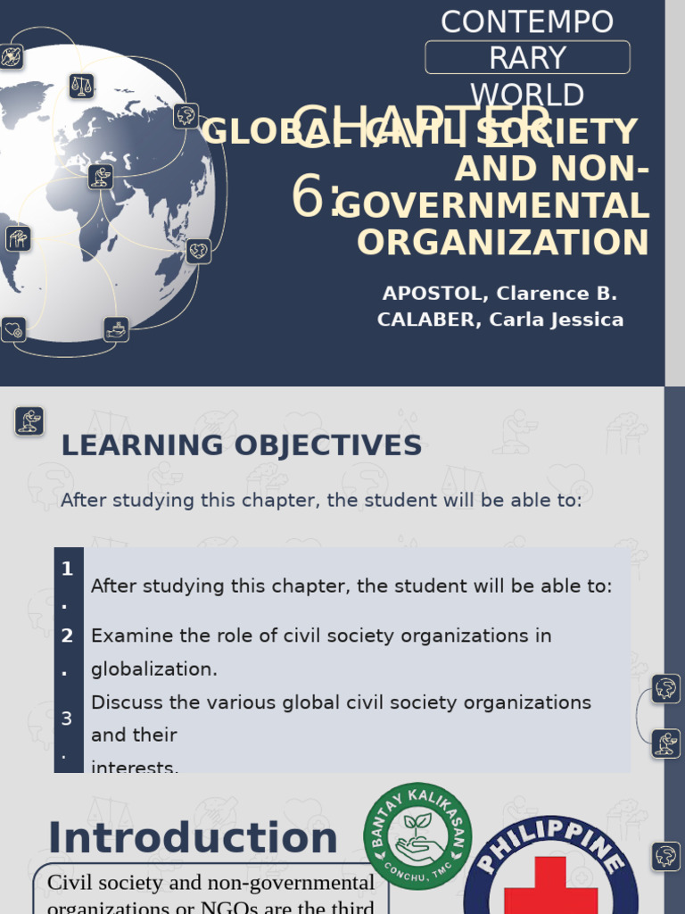 Contemp-Chapter-6-Ppt Apostol, Clarence 2F | PDF | Non Governmental Organization | Multinational ...