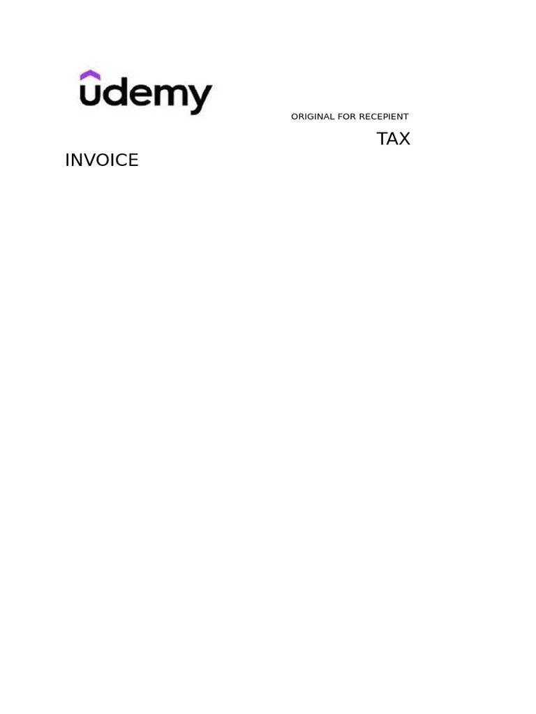 Tax Invoice for Recipient | PDF
