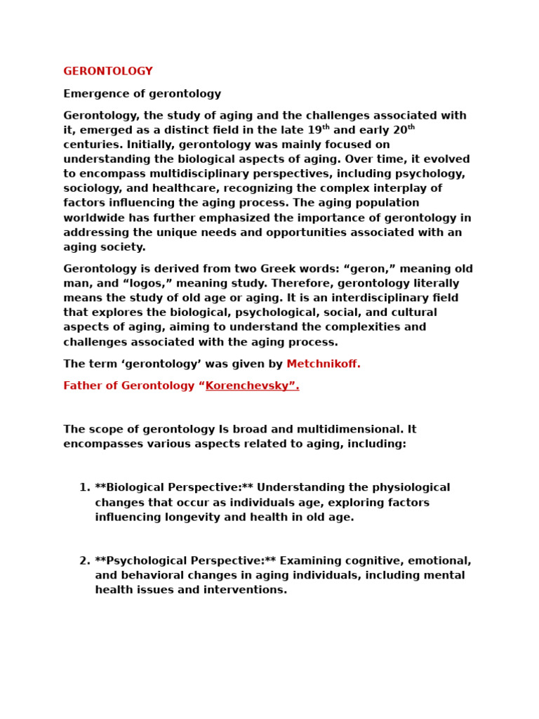 Gerontology: Understanding Aging | PDF | Puberty | Luteinizing Hormone