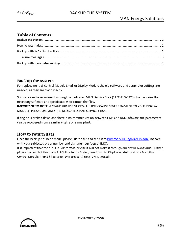 SaCoSOne System Backup Instructions | PDF | Backup | Computer File