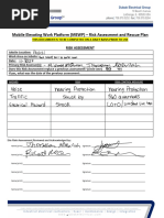 EN - IPAF Toolbox Talk A4 - MEWP Rescue Plan | PDF | Occupational ...