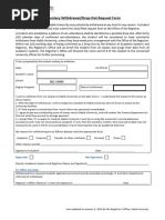 Conestoga College Withdrawal Instructions | PDF