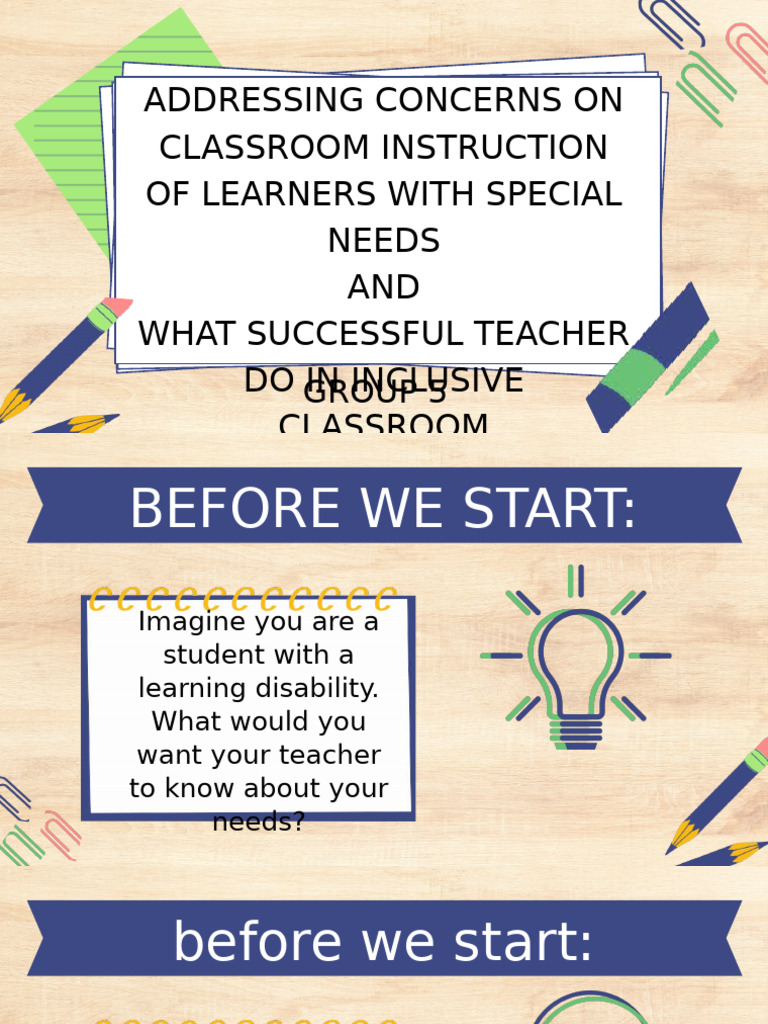 Inclusive Classroom Strategies | PDF | Teachers | Learning