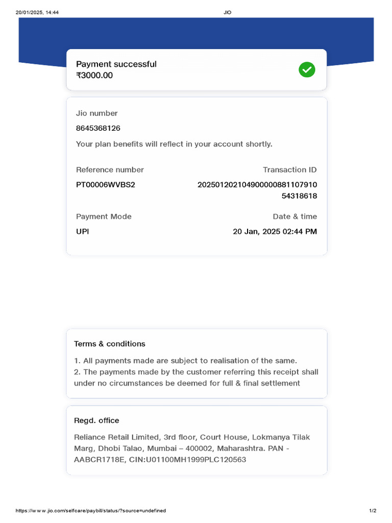 Air Fiber Bill | PDF