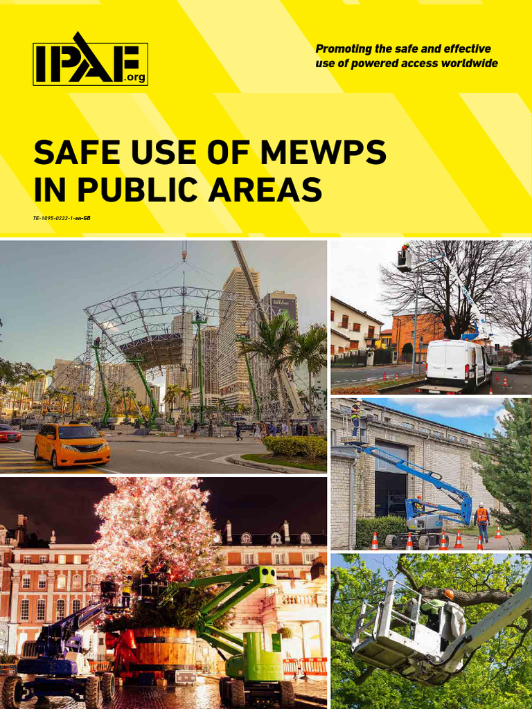 Safe Use of MEWPs in Public Areas 2024 | PDF | Traffic | Occupational ...