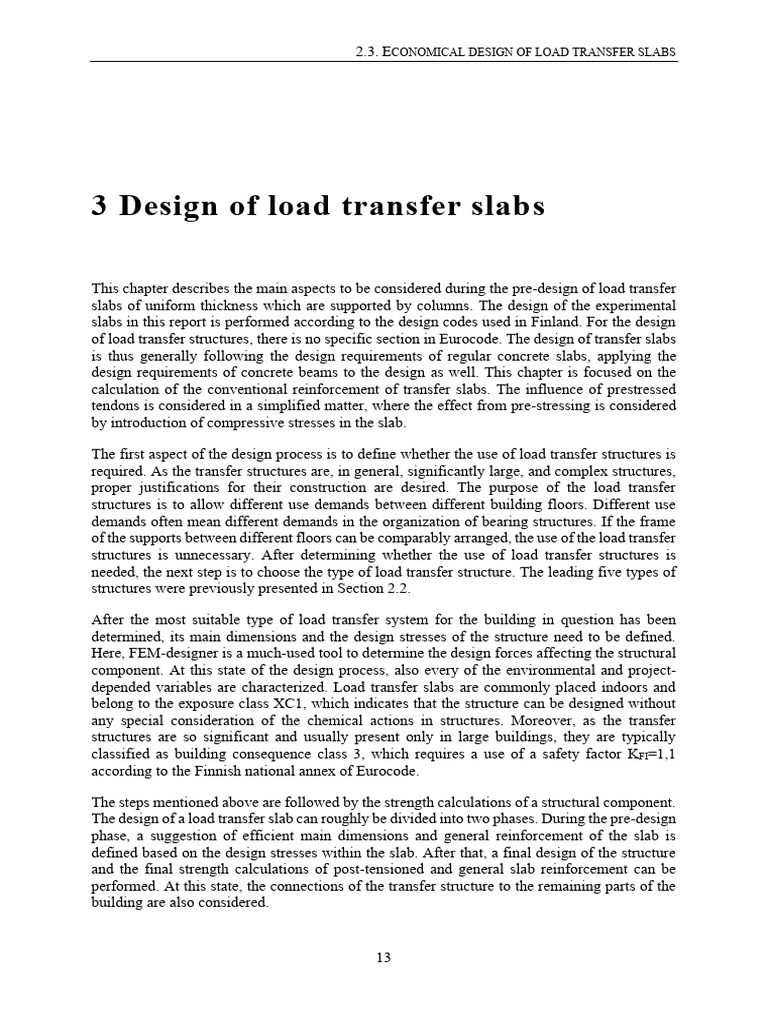 Design of Load Transfer Slabs | PDF | Stress (Mechanics) | Bending