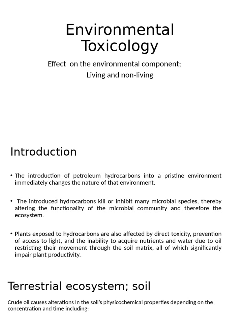 Impact of Oil Spills on Ecosystems | PDF | Soil | Ecosystem