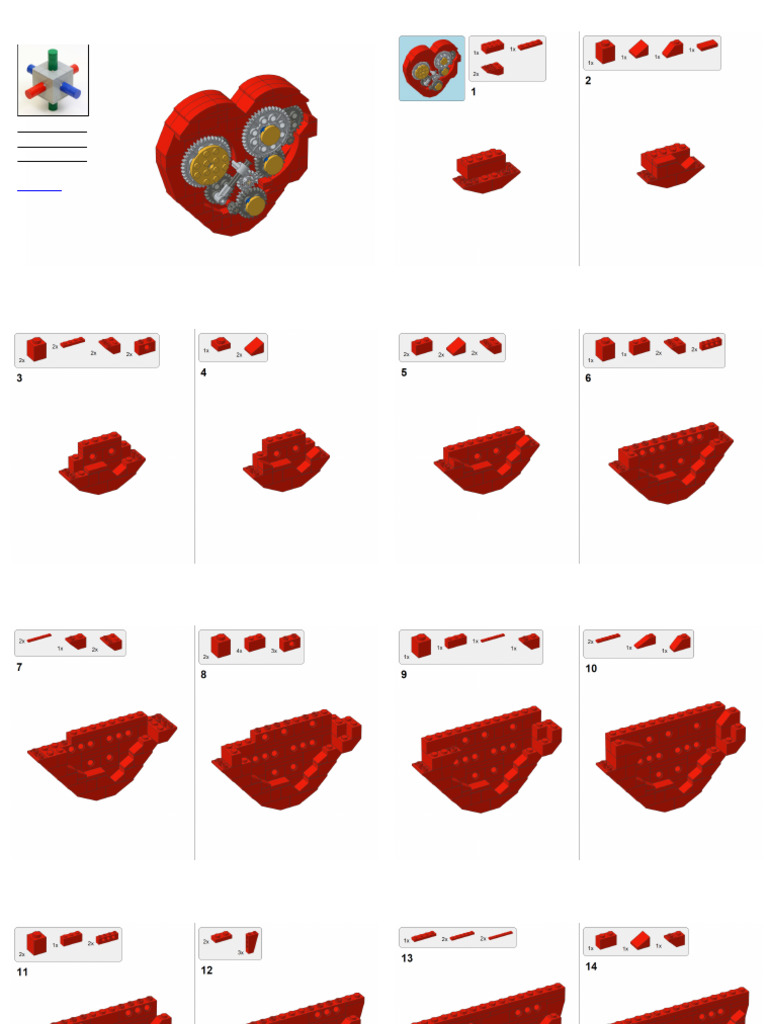 Custom LEGO Clockwork Heart Model | PDF