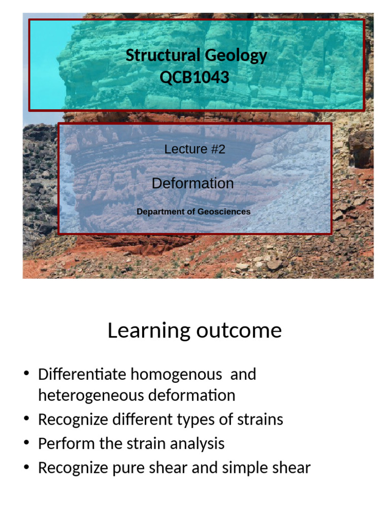 Structural Geology L02 | PDF | Deformation (Engineering) | Ductility