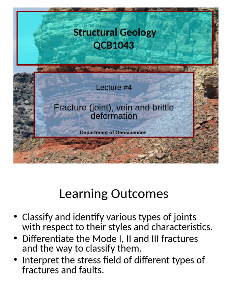 Structural Geology L04 | PDF | Fault (Geology) | Stress (Mechanics)
