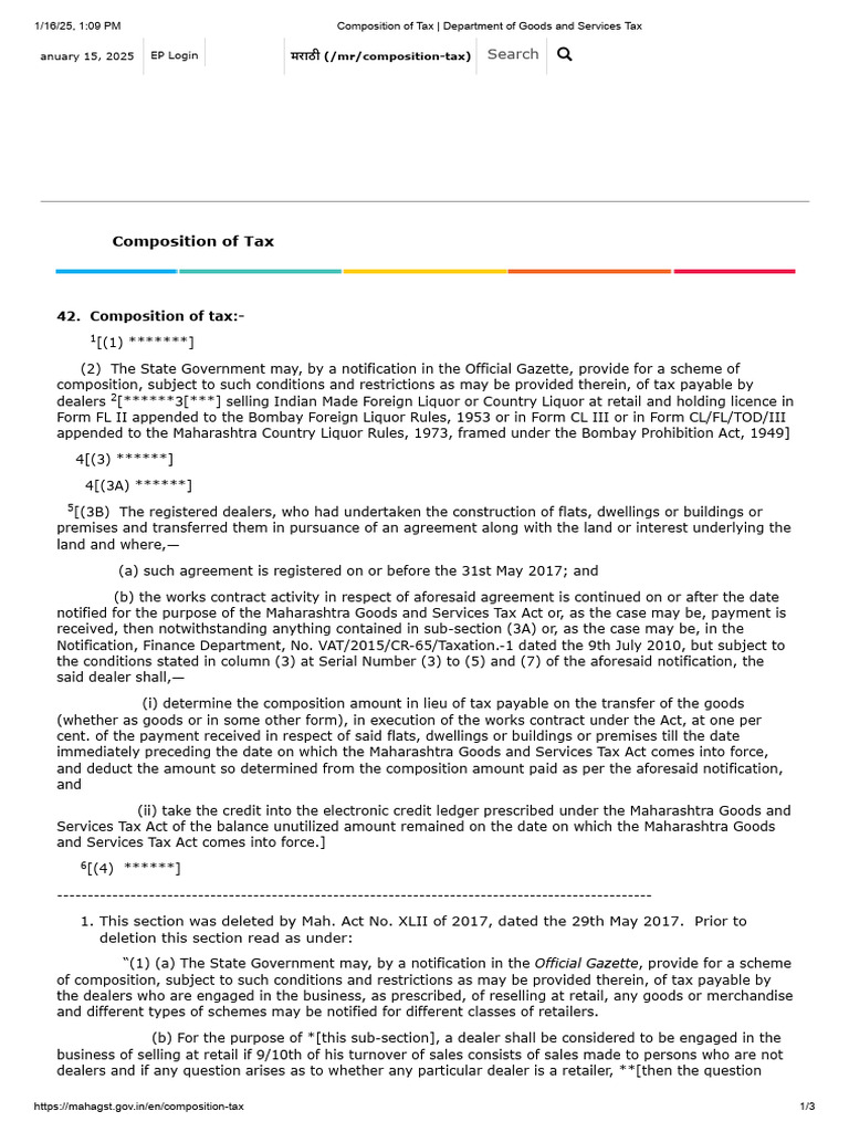 Composition of Tax - Act 42 | PDF | Taxes | Value Added Tax