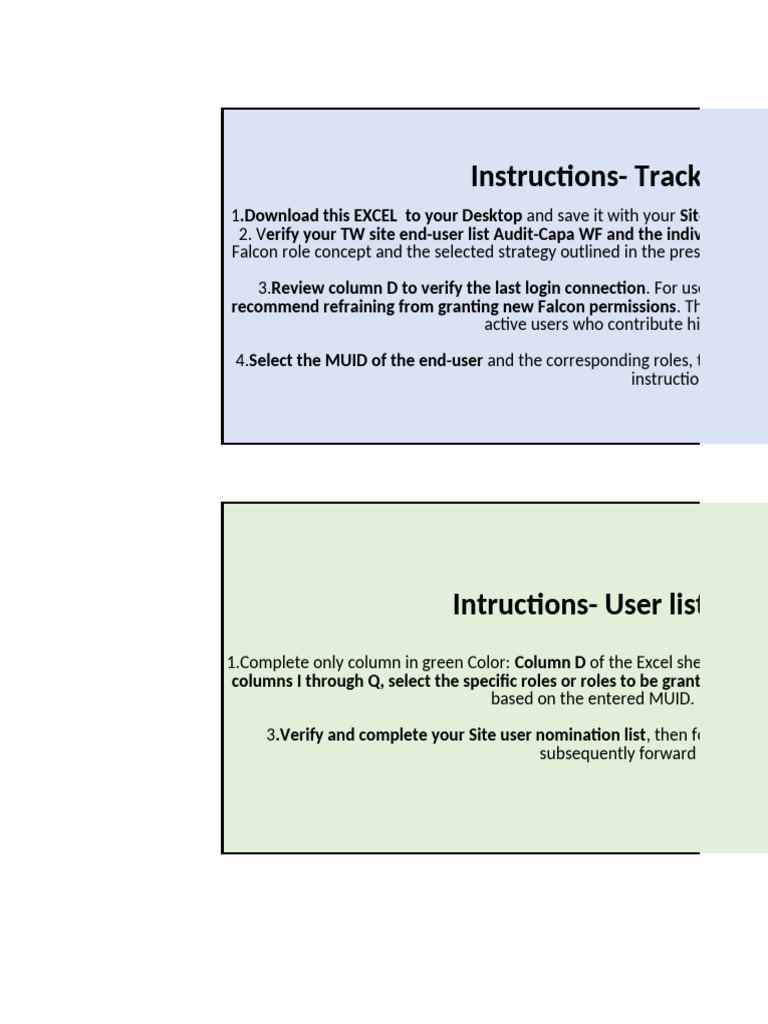 Trackwise List AUDIT TEMPLATE HC User Nomination List MS Guidonia Site ...