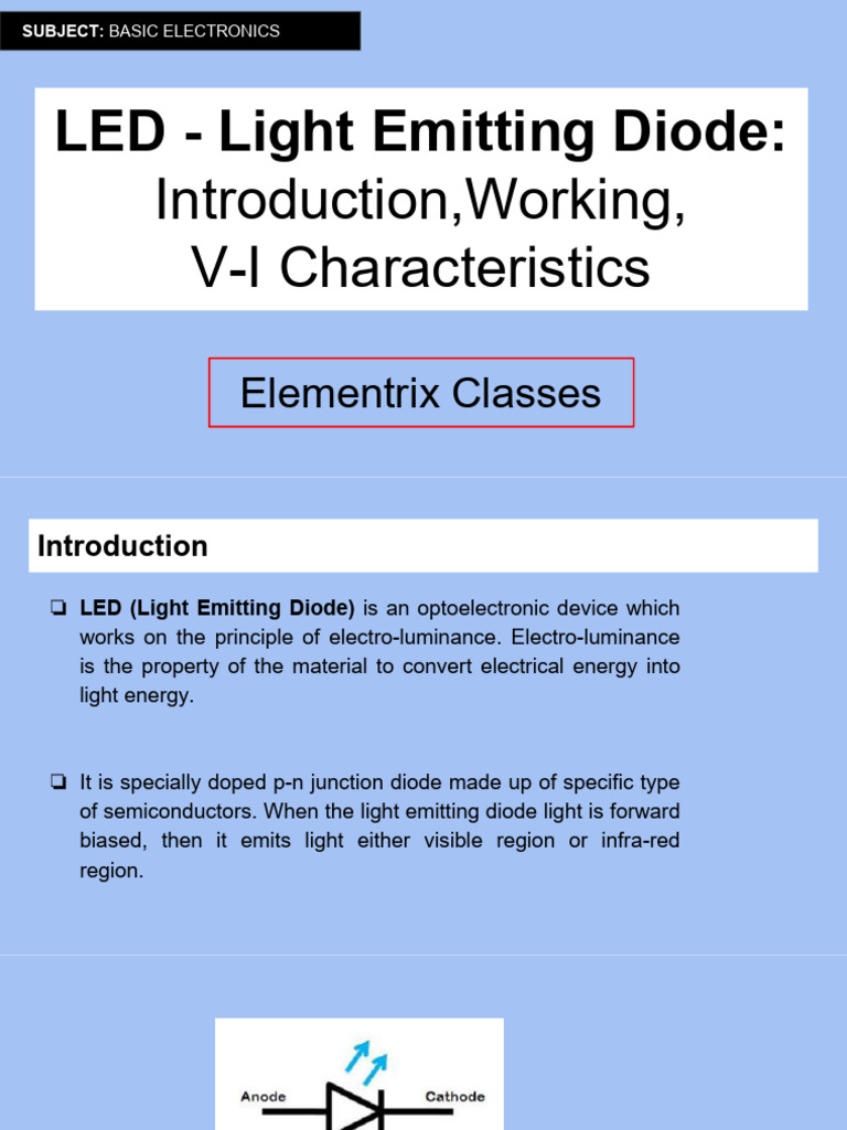 L54 - Light Emitting Diode | PDF | Light Emitting Diode | Diode