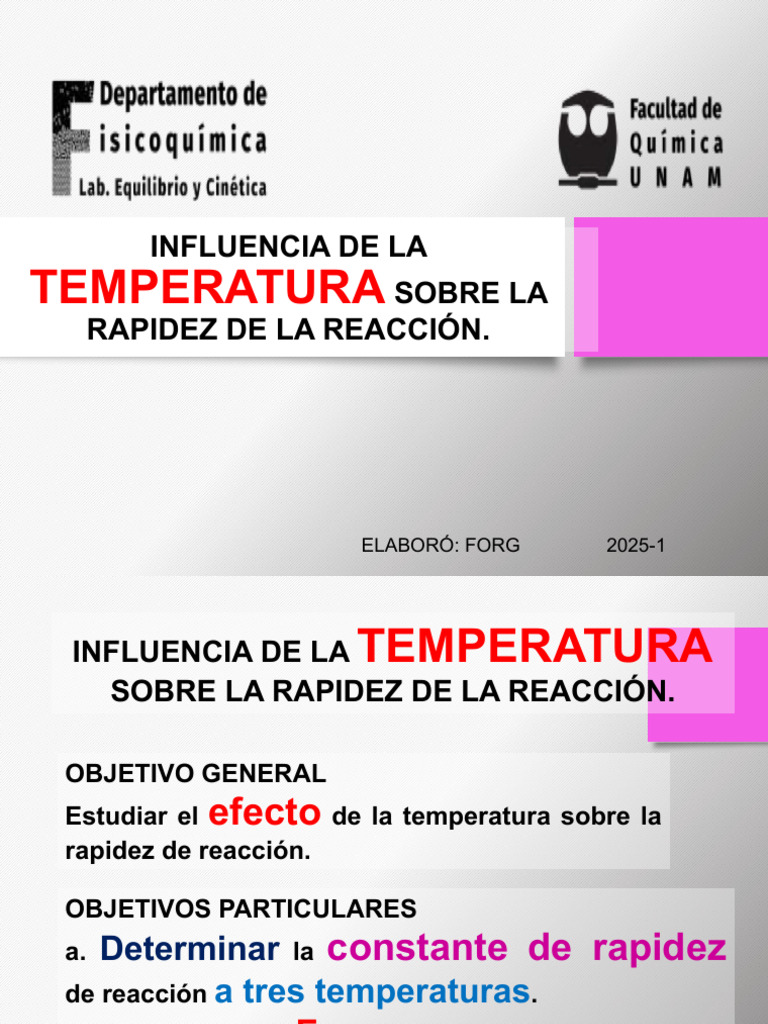 2025 P9 Efecto de La Temp | PDF | Física Aplicada e Interdisciplinaria | Química