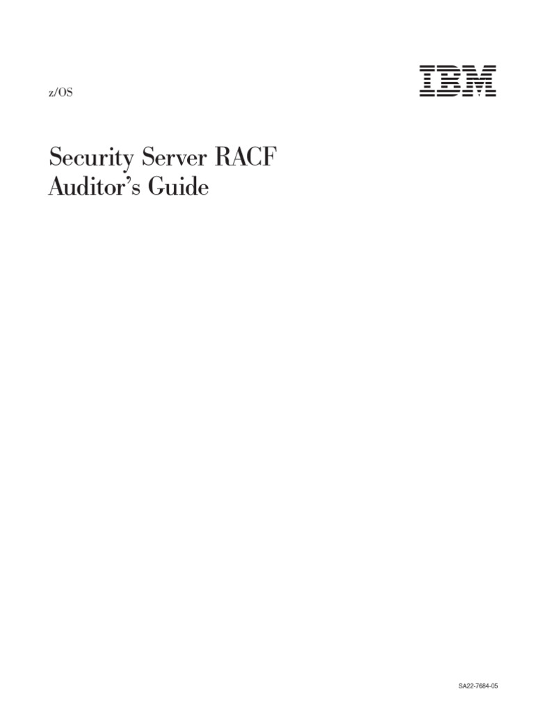 Ichza850 RACF Auditors Guide | PDF | Operating System | Computer Science