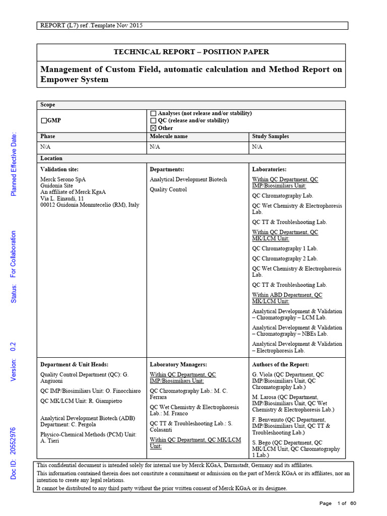 Empower System Calculation Guidelines | PDF | High Performance Liquid ...