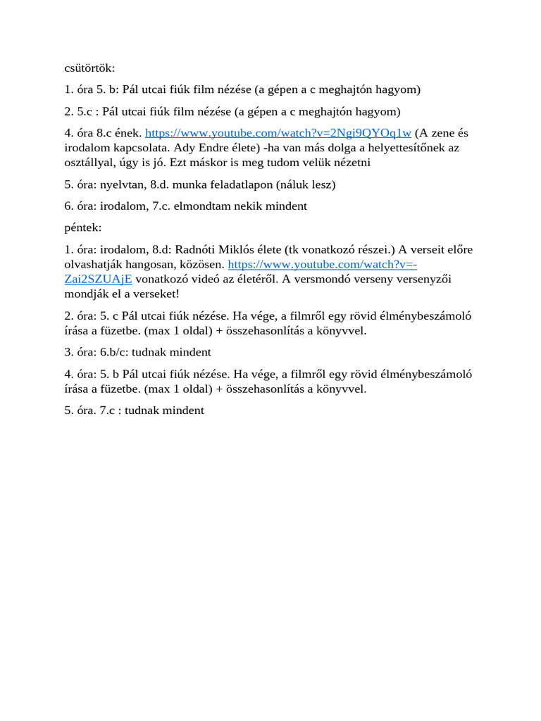 Helyettesítés Március | PDF