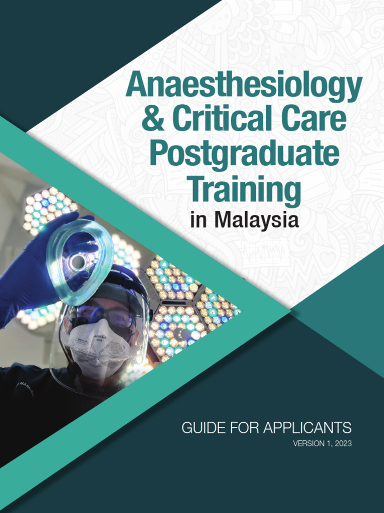 Applicant Guide - Anaesthesiology - 2024 03 25 HPP FINAL | PDF | Intensive Care Medicine ...
