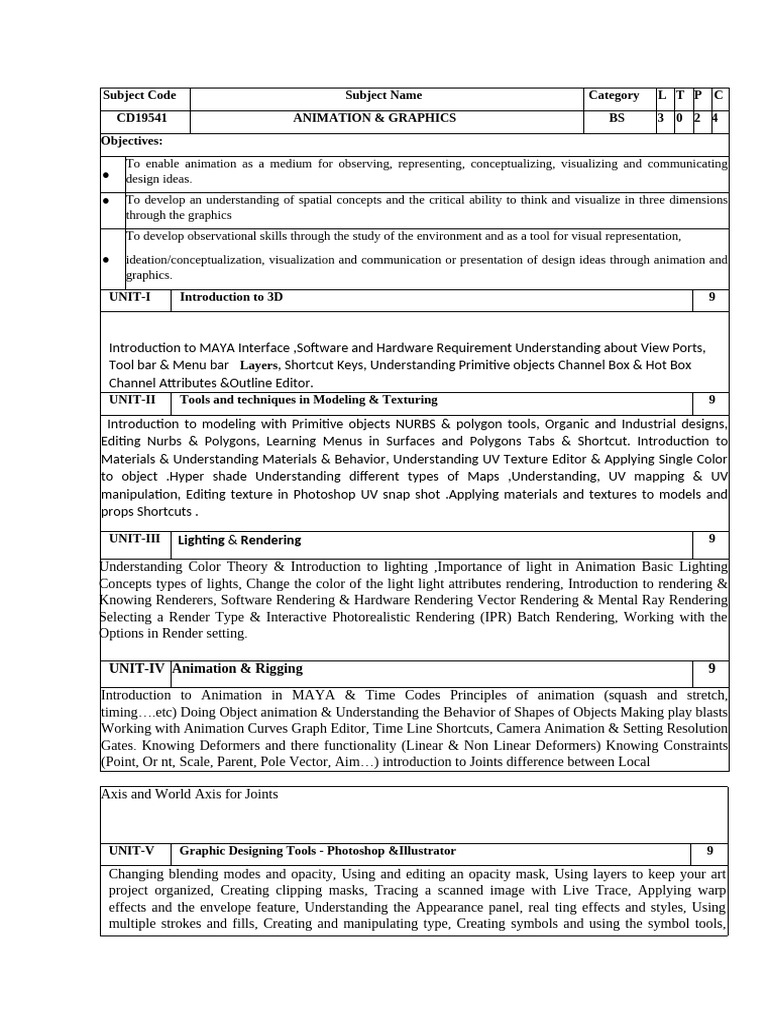 Animation Graphics 2024 Odd | PDF | Rendering (Computer Graphics) | Texture Mapping