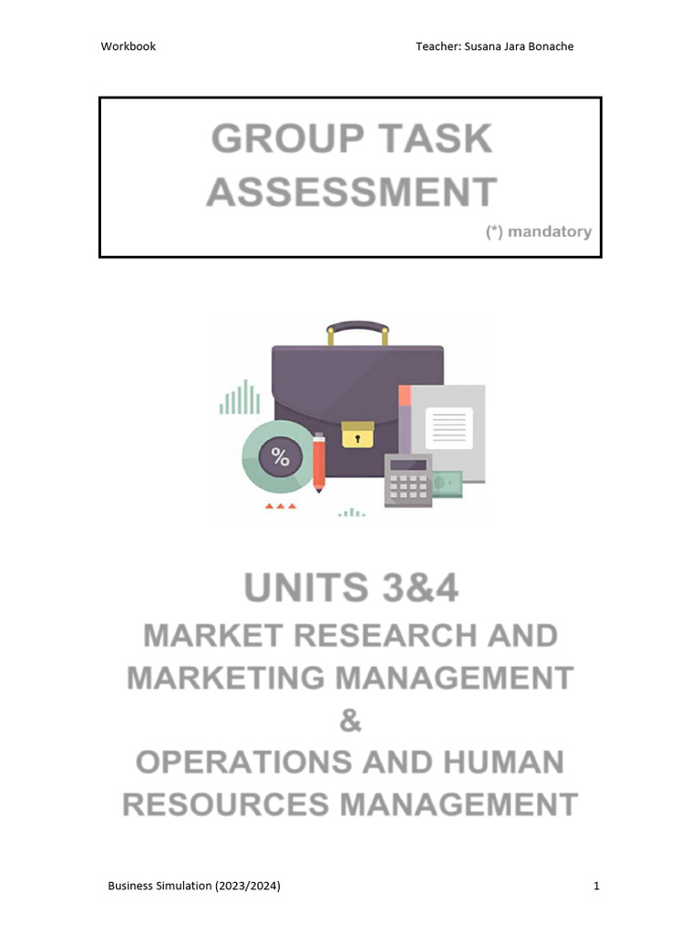 Units 34 - Mandatory Group Task | PDF | Market Segmentation | Marketing