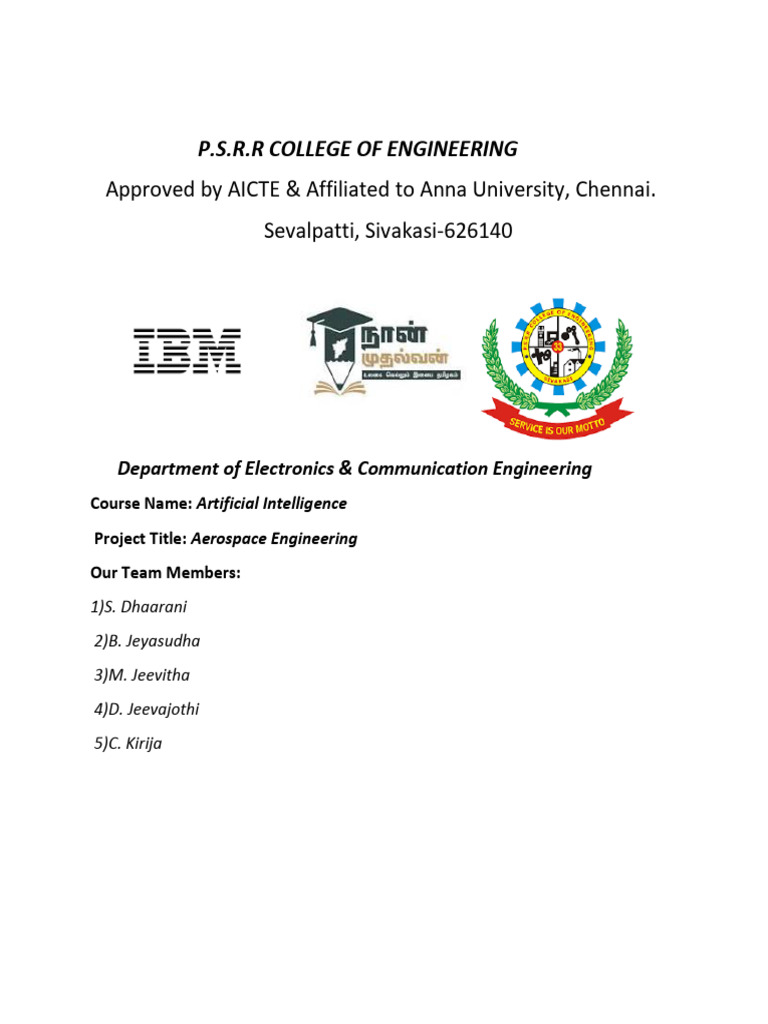 Aerospace Engineering Project Overview | PDF | Receiver Operating ...
