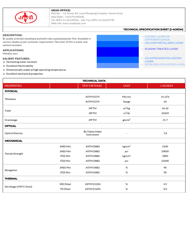 Polyester Film | PDF | Polyester | Industrial Processes