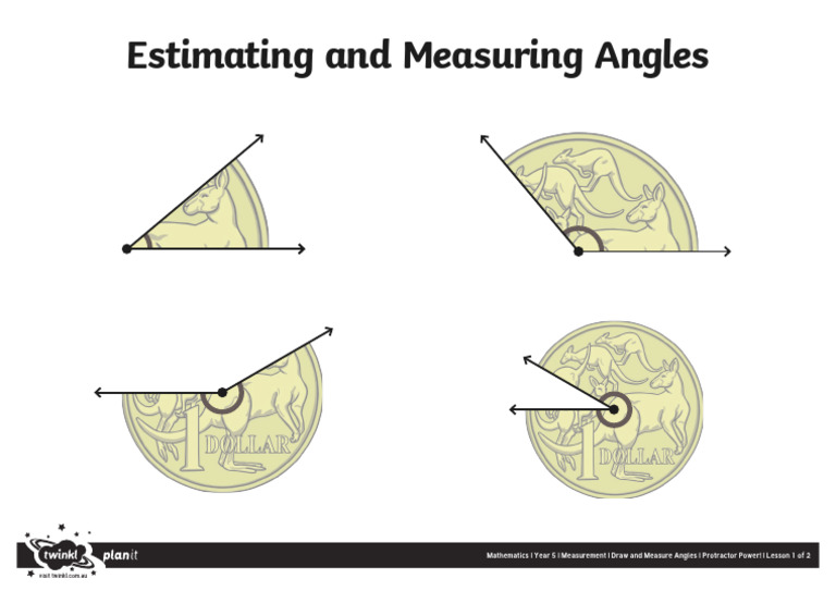 Estimating and Measuring Angles Activity Sheet | PDF