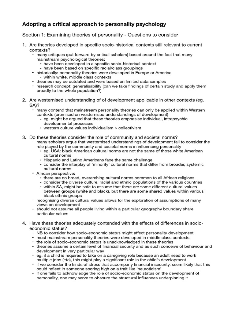 Personality | PDF | Id | Extraversion And Introversion