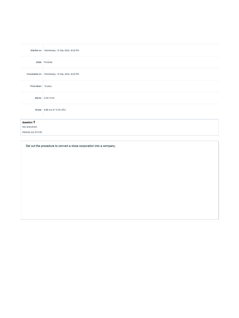 Close Corporation Conversion Guide | PDF
