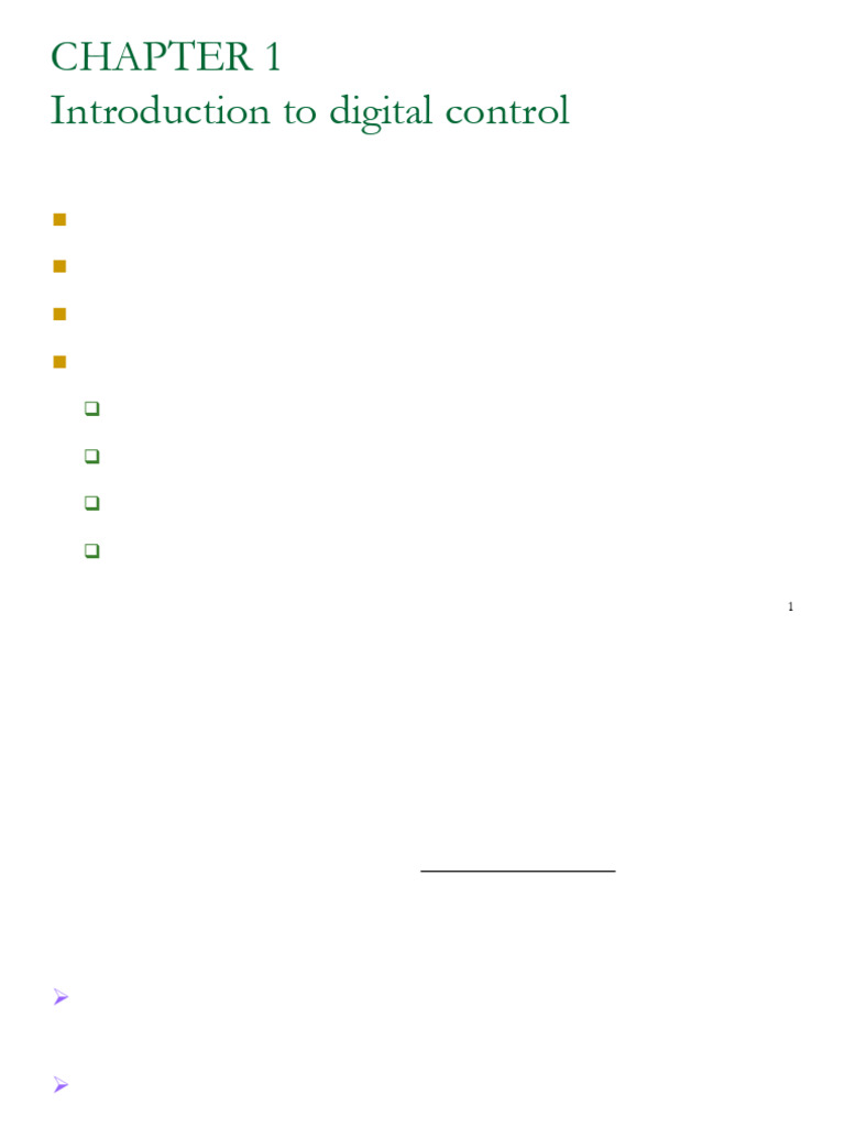 DCS-01 - Intro To Digital Control | PDF | Discrete Time And Continuous Time | Control Theory