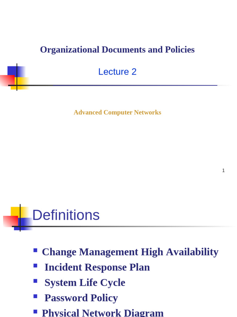 Chapter2Organizational Documents and Policies | PDF | Computer Security ...