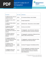 2025 Radiology CPT Codes Overview | PDF | Medical Imaging | Radiography