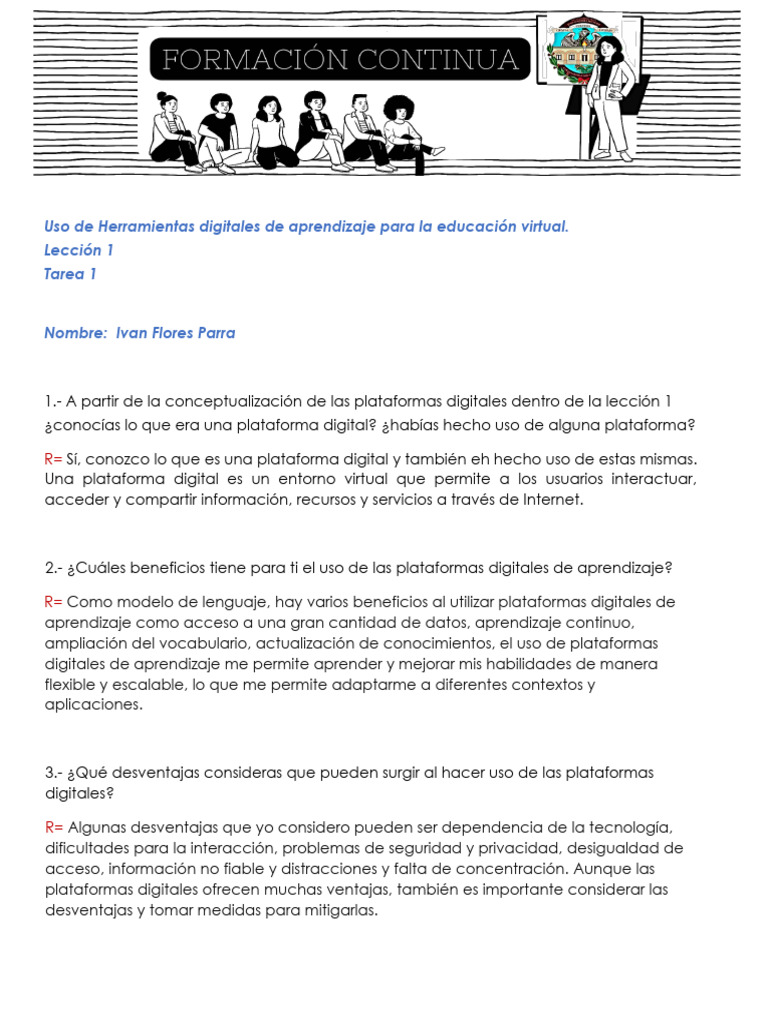 Formato Tarea 1 Lecci-N 1 Ivan Flores Parra | PDF