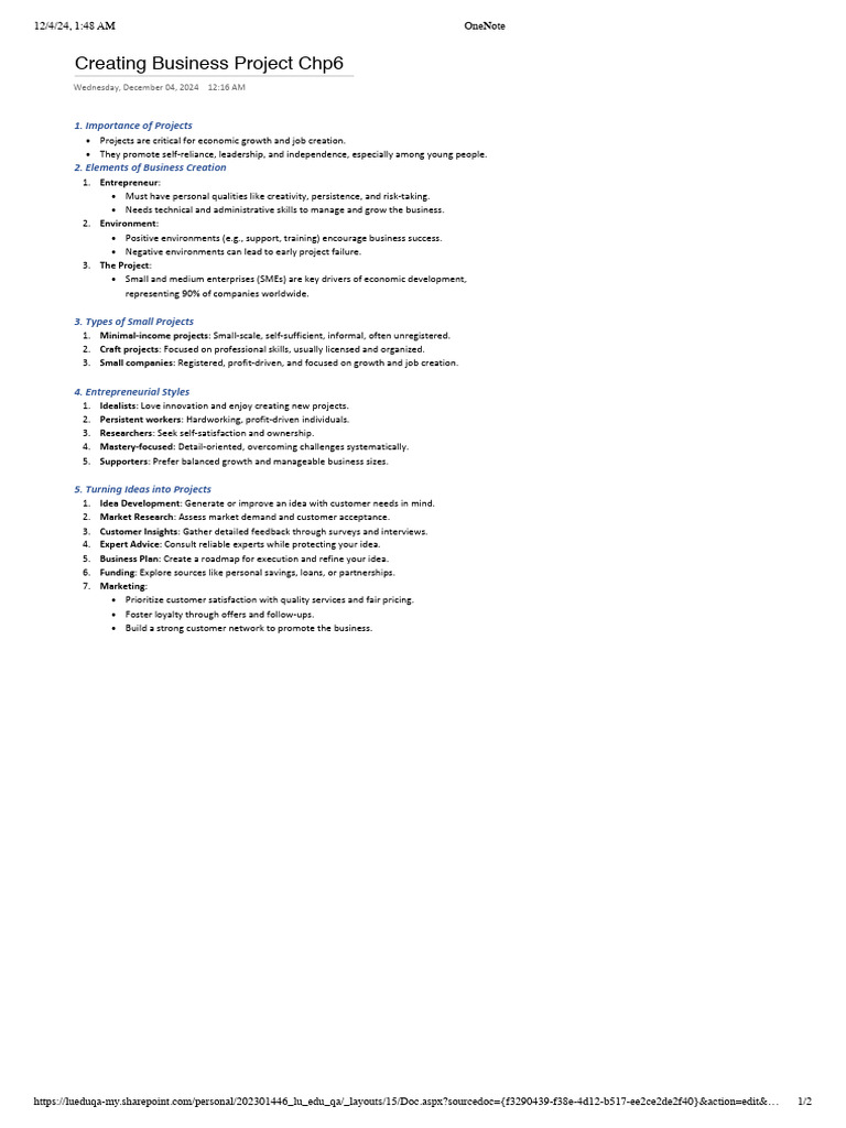 Key Elements of Successful Projects | PDF | Entrepreneurship | Private ...