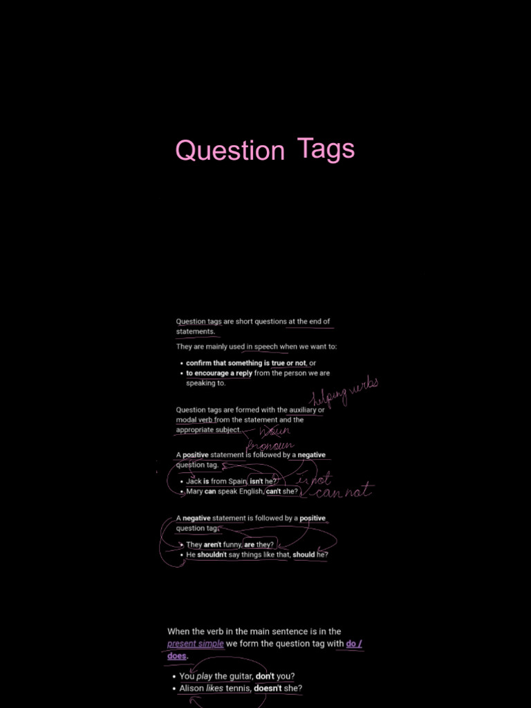 Day 15 - Question Tags - Theory | PDF