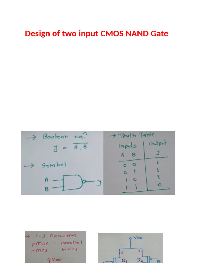 L-17 _18 Two Input NMOS NAND Gate | PDF