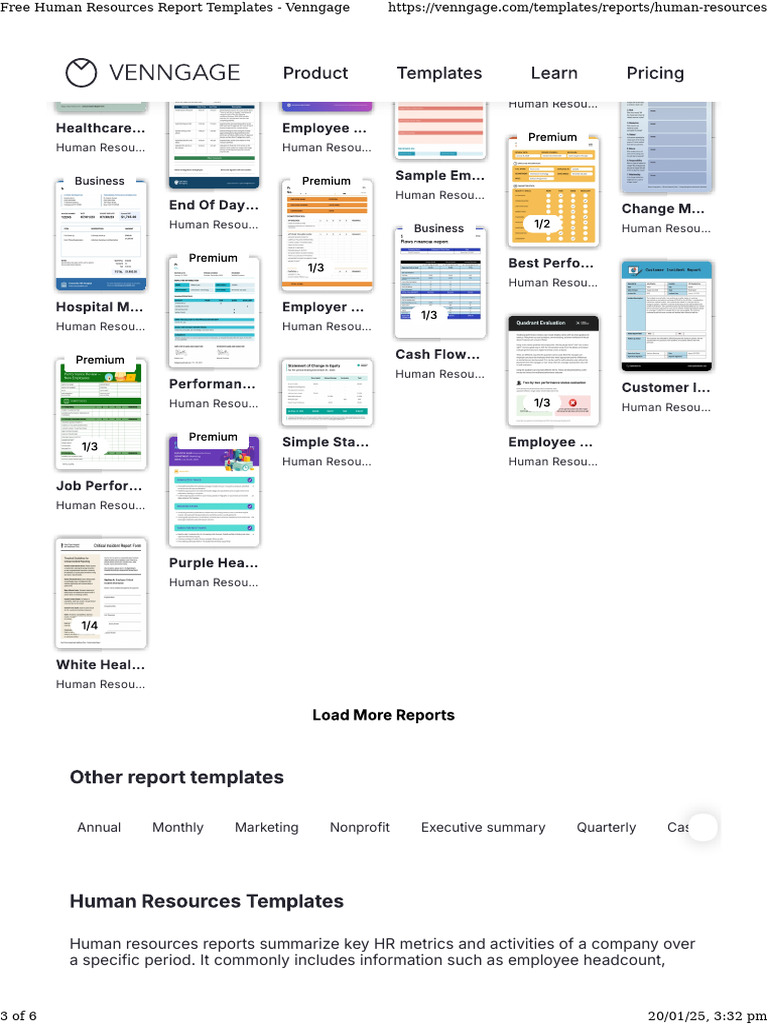 Free HR Report Templates for Businesses | PDF