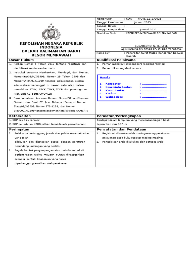 2 MUTASI KELUAR COVER | PDF