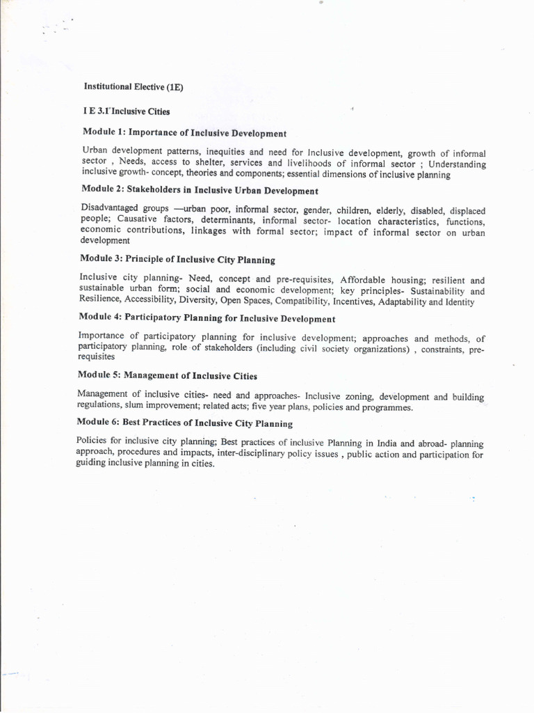 Institutional Electives | PDF